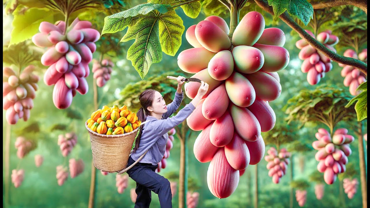 Amazing,How Women Harvest Tamarind fruit from tall trees,Recipe for ...