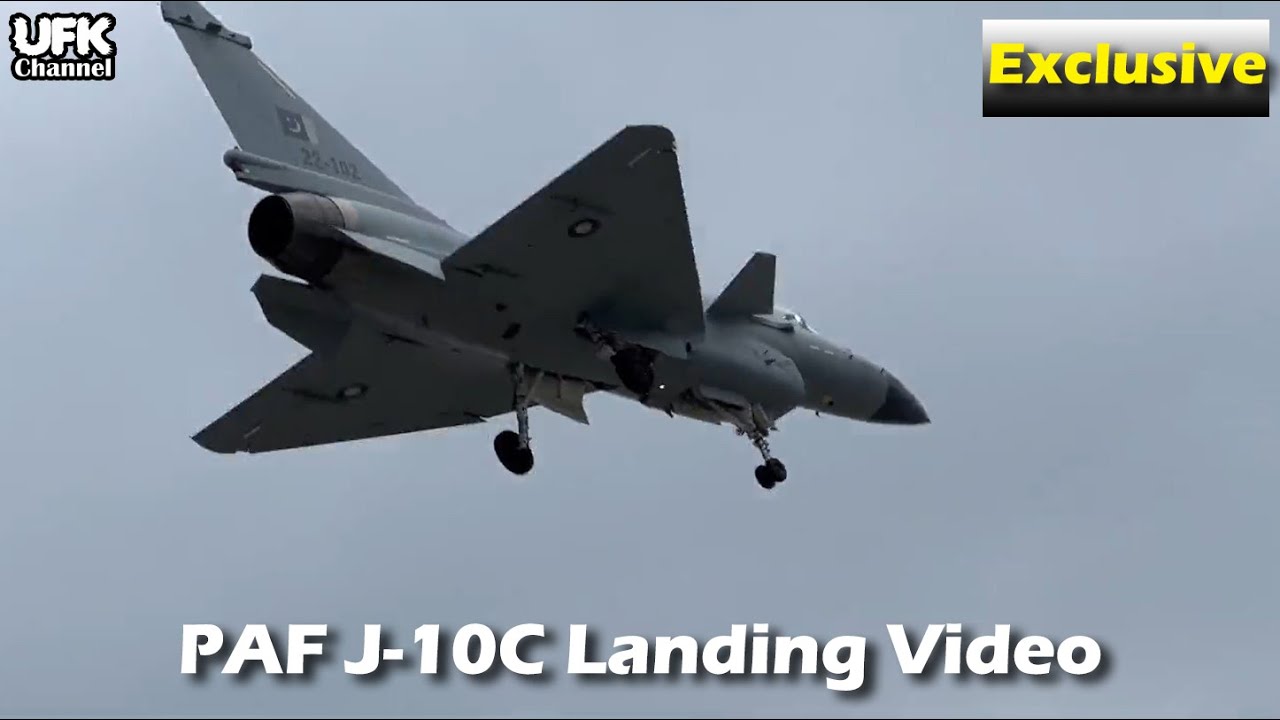 1st Video of PAF J-10C landing. - YouTube