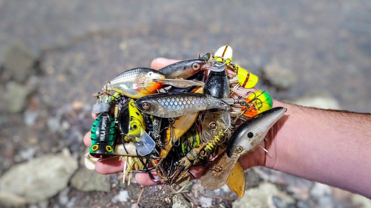 I found a $140 worth of free fishing lures! - YouTube