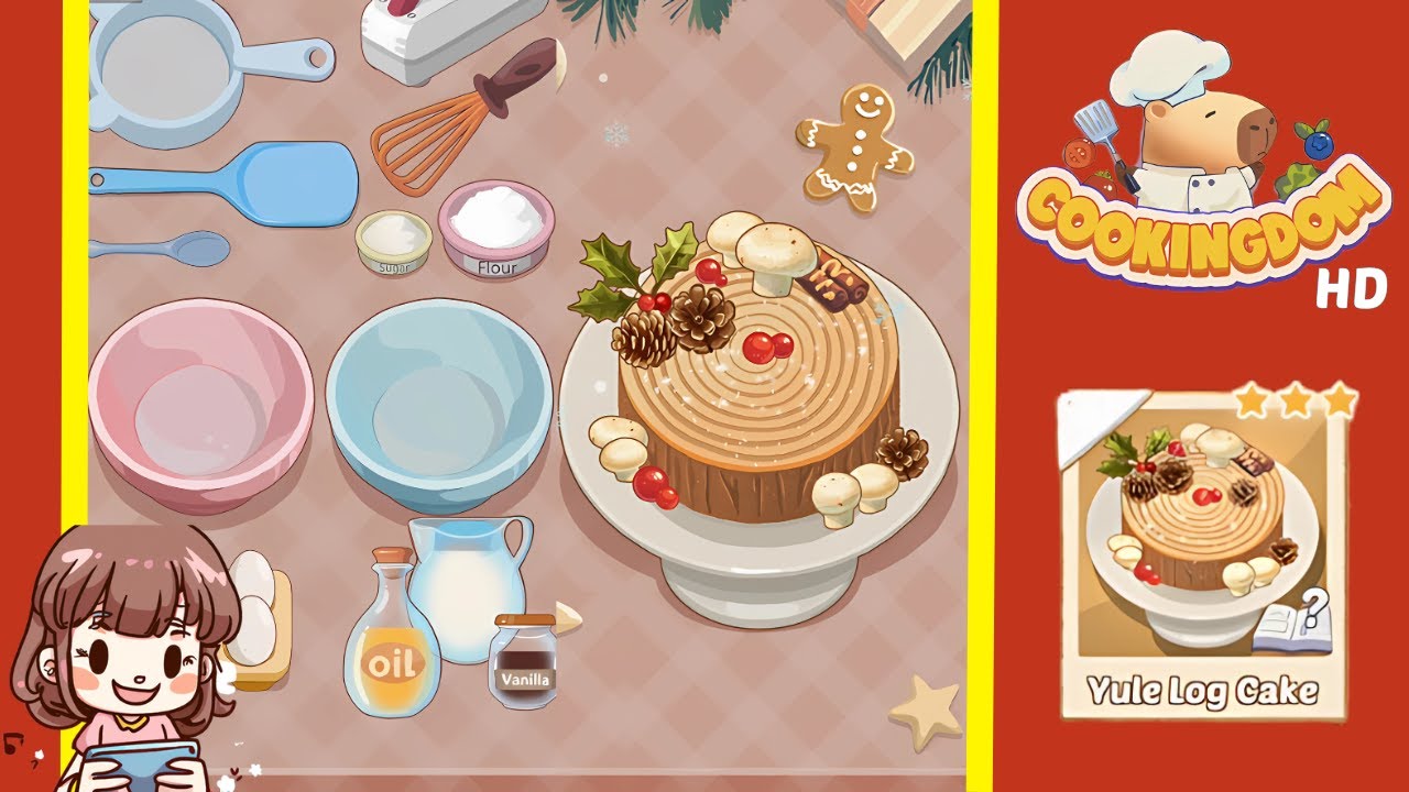 Cookingdom Level 23 Yule Log Cake Solution Walkthrough - YouTube