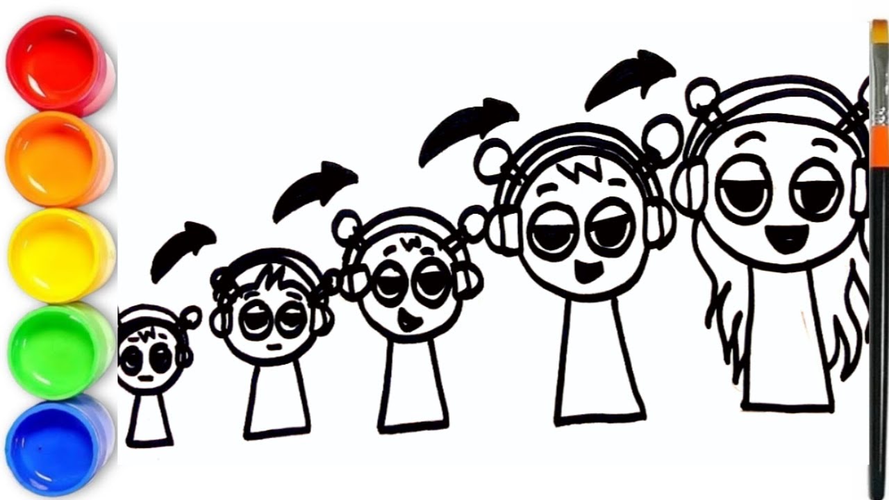 How To Draw Oren Evolution From INCREDIBOX SPRUNKI | Drawing Oren - YouTube