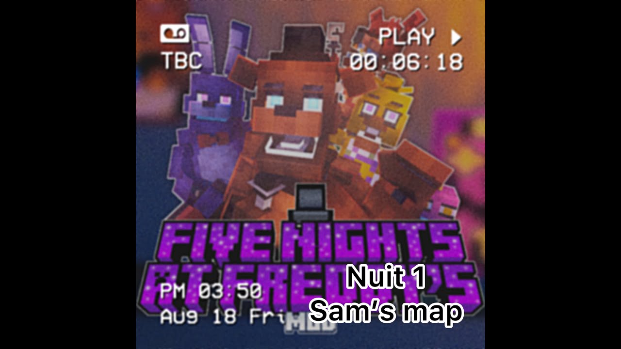fnaf 1 nuit minecraft java - YouTube