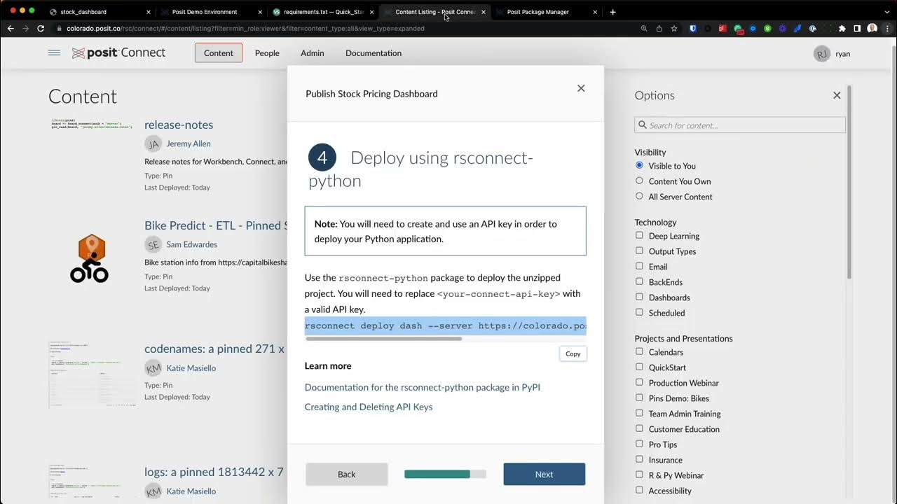 Deploying a Python application with Posit Connect - YouTube