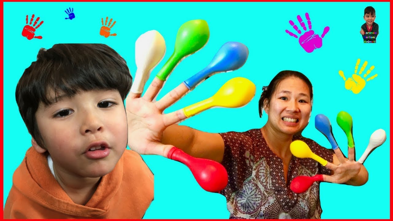 FINGER FAMILY SONG LEARN COLORS BODY PAINT NURSERY RHYMES | Learn Color ...