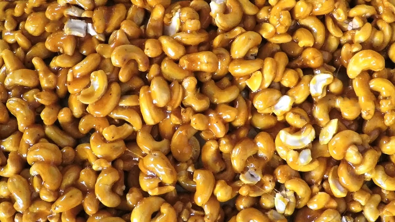 How To Make Cashew Nut Chikki - Jeedipappu Pakam | Traditional Sweets ...