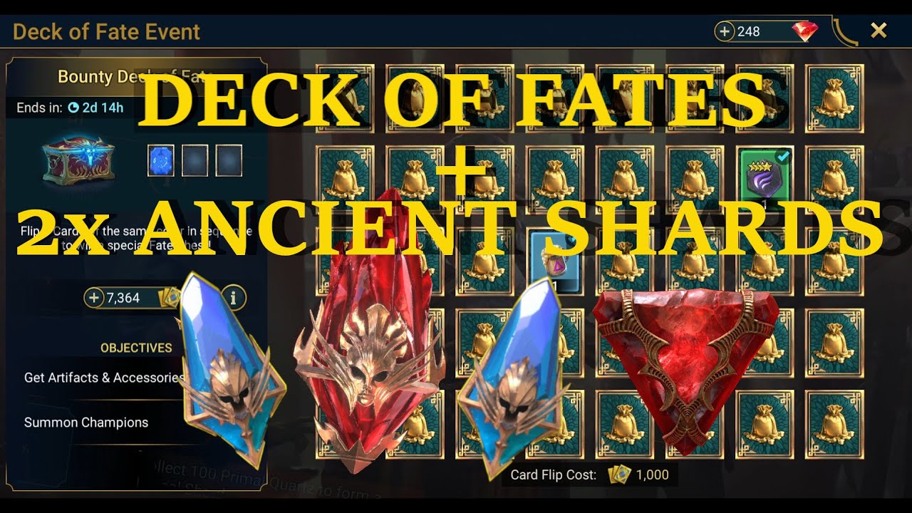 2x Ancient shard opening + Deck of Fates event - Raid Shadow Legends ...