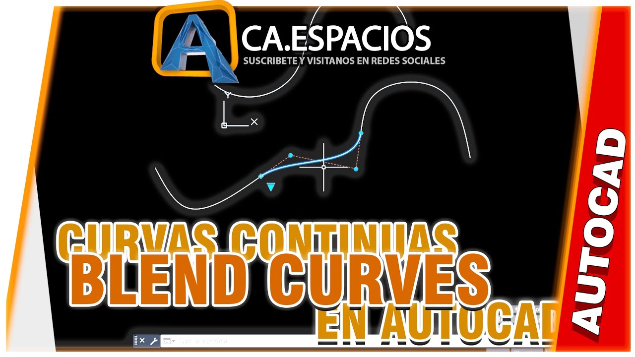 ¿sabes como unir con una curva continua en autocad' | BLEND CURVES ...