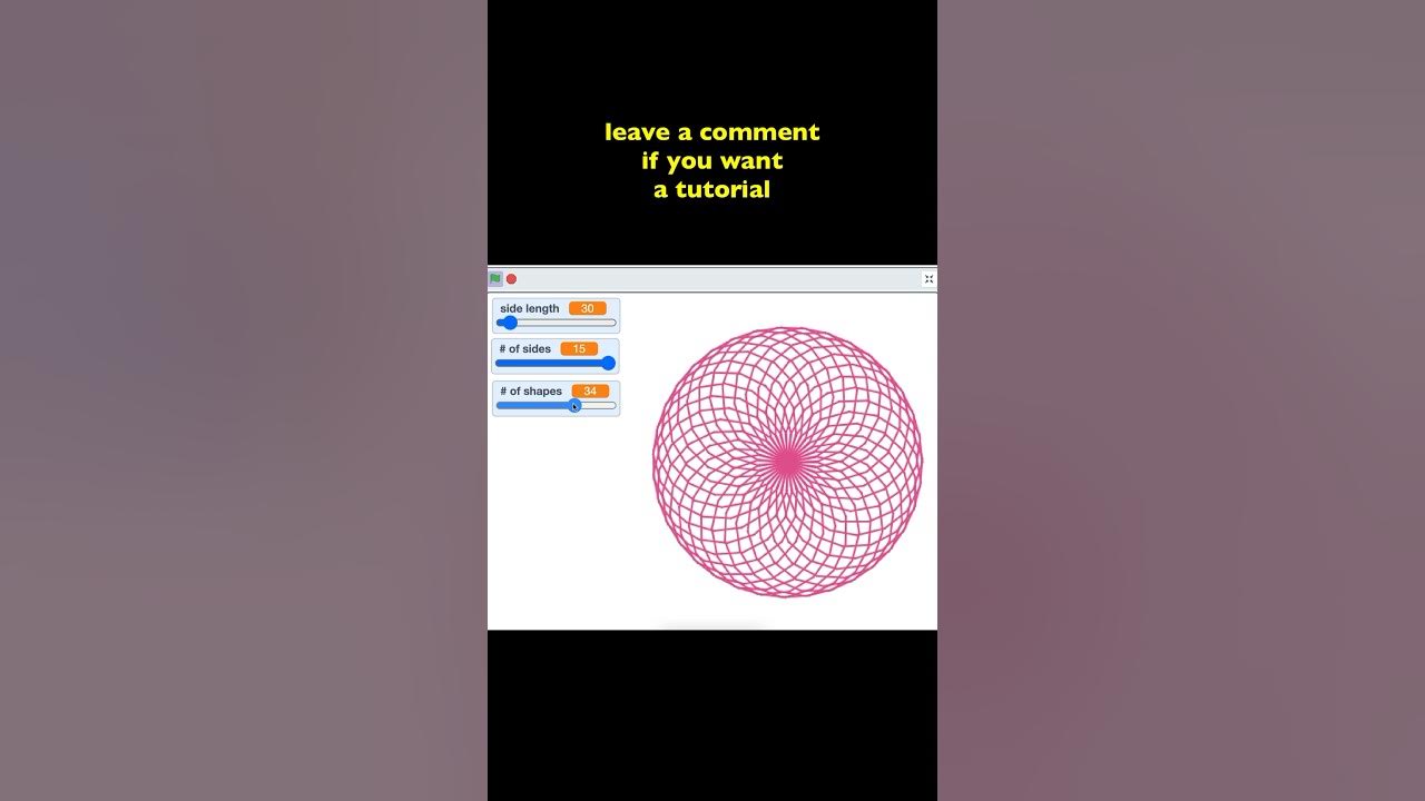 How to Draw Different Patterns Using a Slider #scratch #scratchcoding #scratchtutorial #shorts ...