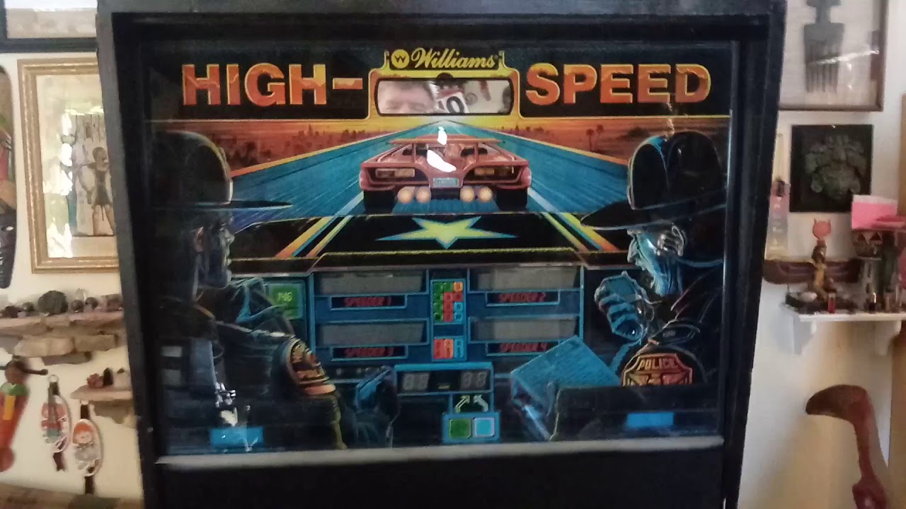 WILLIAMS "HIGH SPEED" PINBALL MACHINE 2-20-20. - YouTube