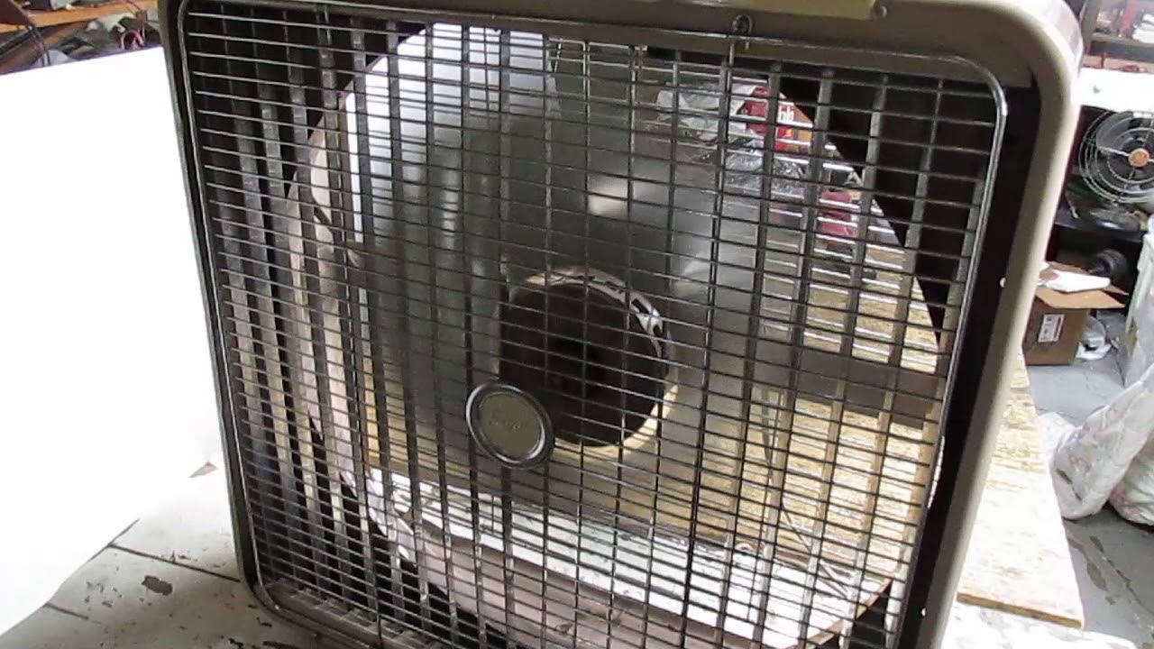 Circa 1959 Frigid 20 inch viintage oscillating box fan - YouTube