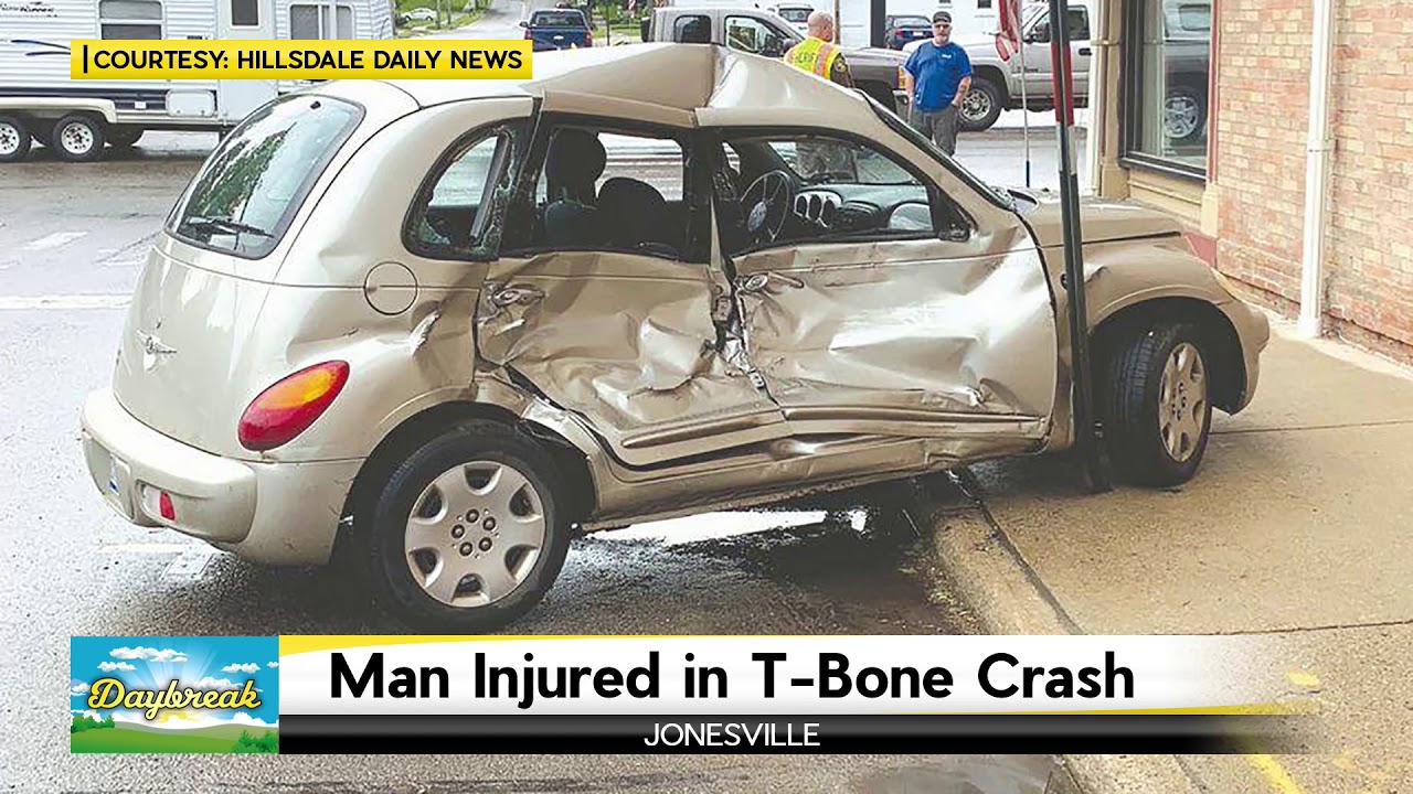 Man Injured in T-Bone Crash - YouTube