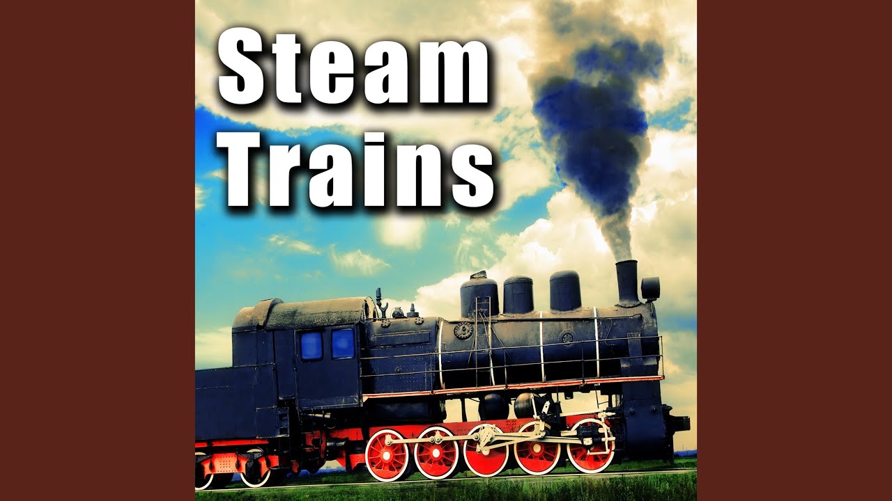 Steam Train Pulls Away Right from Station with Light Chugging Trains ...