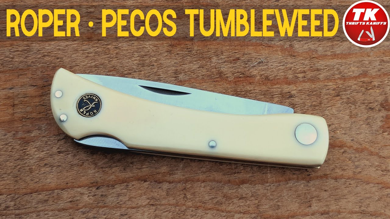 Roper Pecos Tumbleweed Yellow Delrin Sodbuster Jr. Lockback Pocket ...