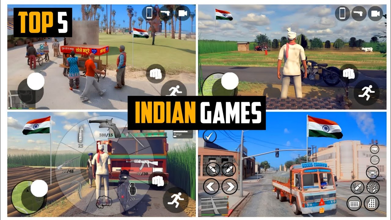 TOP 5 INDIAN GAMES FOR ANDROID ! HIGH GRAPHICS OPEN WORLD GAMES FOR ...