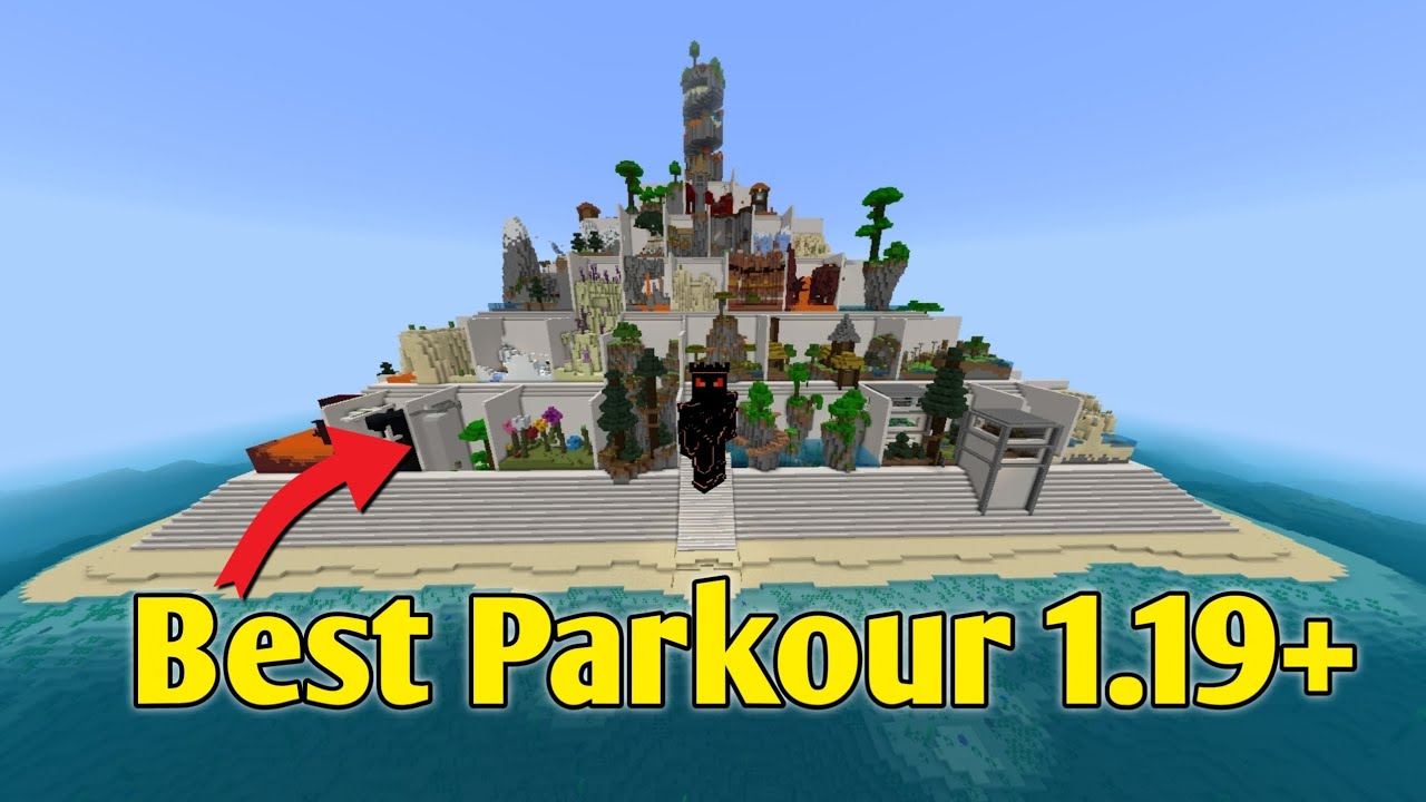 Best PARKOUR Map For Minecraft Pe 1.19 || *PYRAMID PARKOUR* | MCPE | 1. ...
