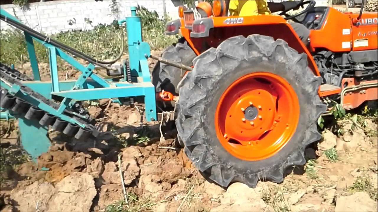 tapioca harvesting machines - YouTube