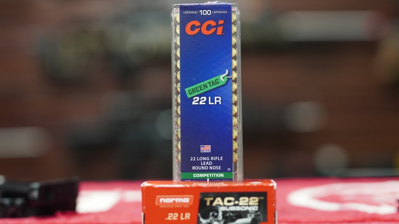 Testing CCI Green Tag and Norma Tac-22 22LR - YouTube