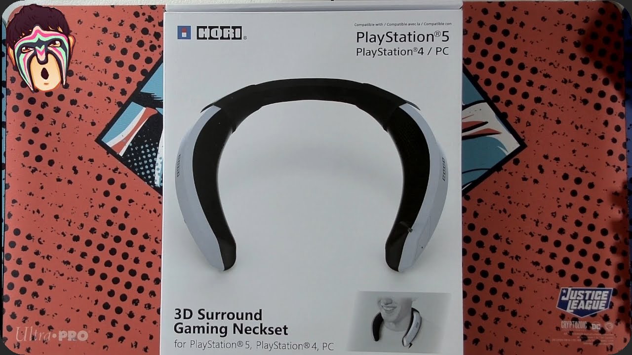 HORI 3D Surround Gaming Neckset - Wired Wearable Speaker for PS5, PS4 ...