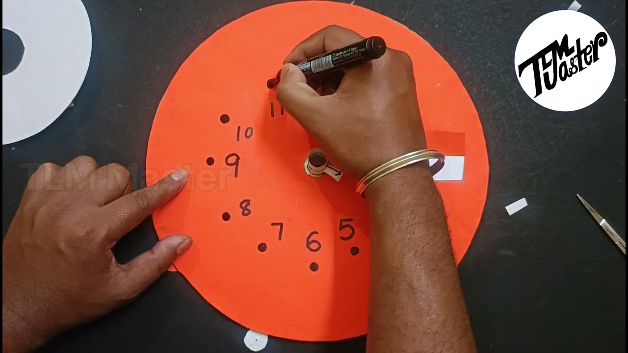 TIME TELLING CLOCK ⏰ || MATHS TLM for primary school - YouTube