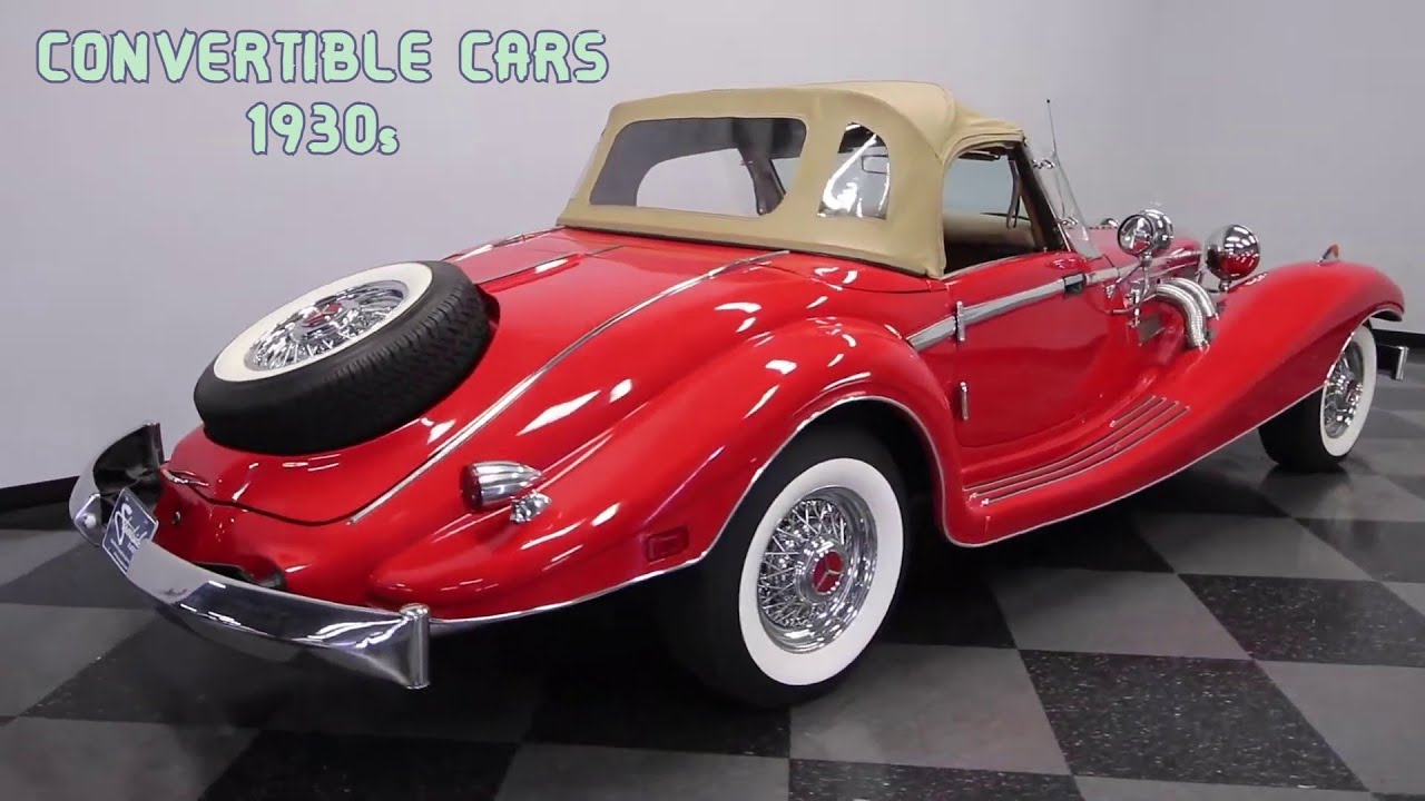 Classic Convertible Cars 1930s - YouTube