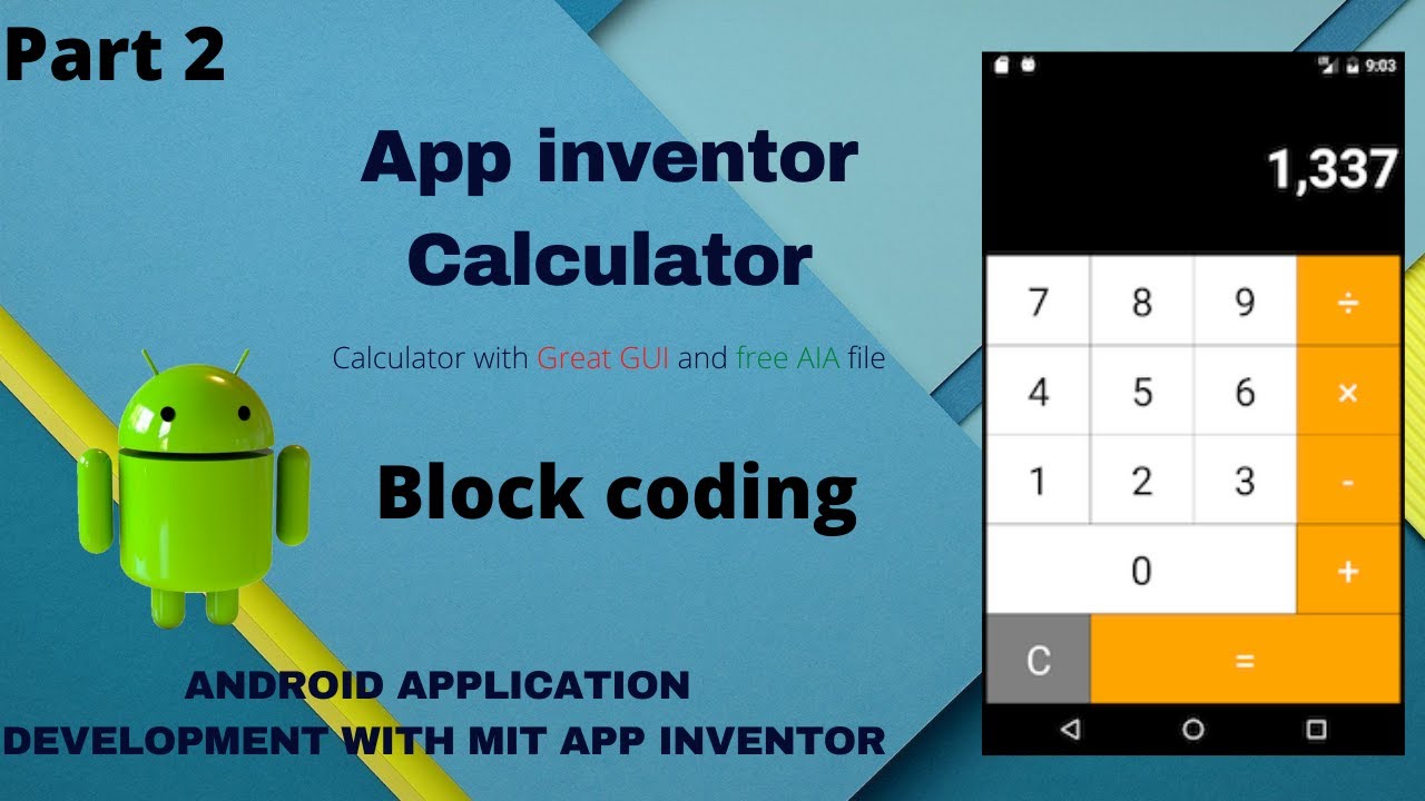 MIT app Part 2, App inventor coding, easy coding - YouTube