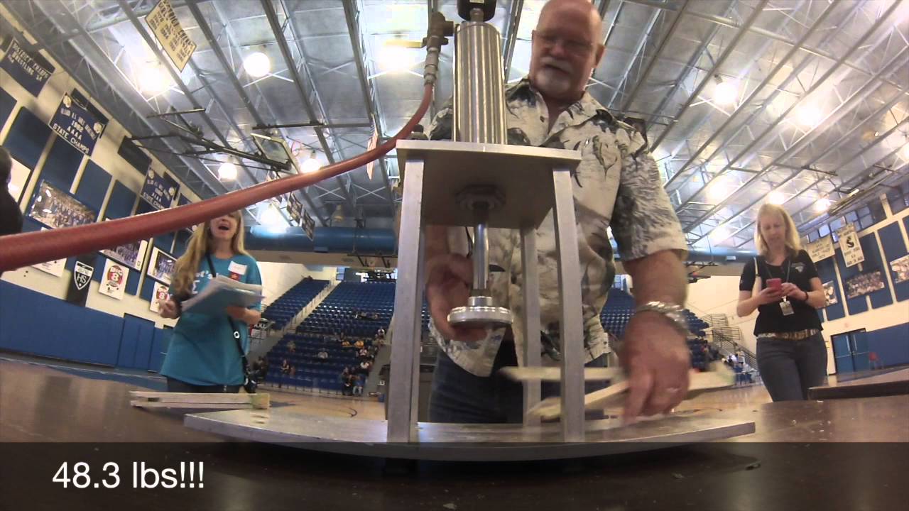 2016 Broward SECME Balsa Bridge Contest by Ramblewood Engineering - YouTube