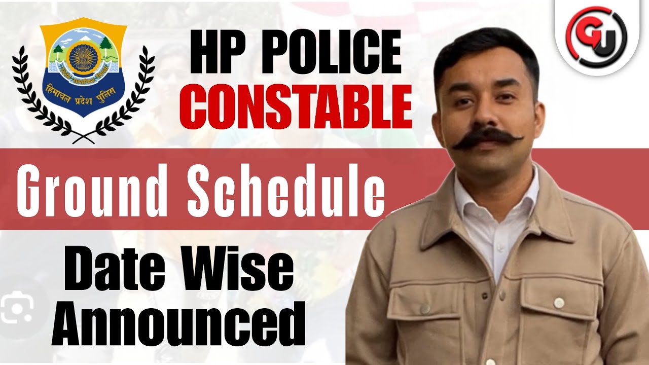 HP Police Constable Ground Schedule Date wise Announced 2025 - YouTube