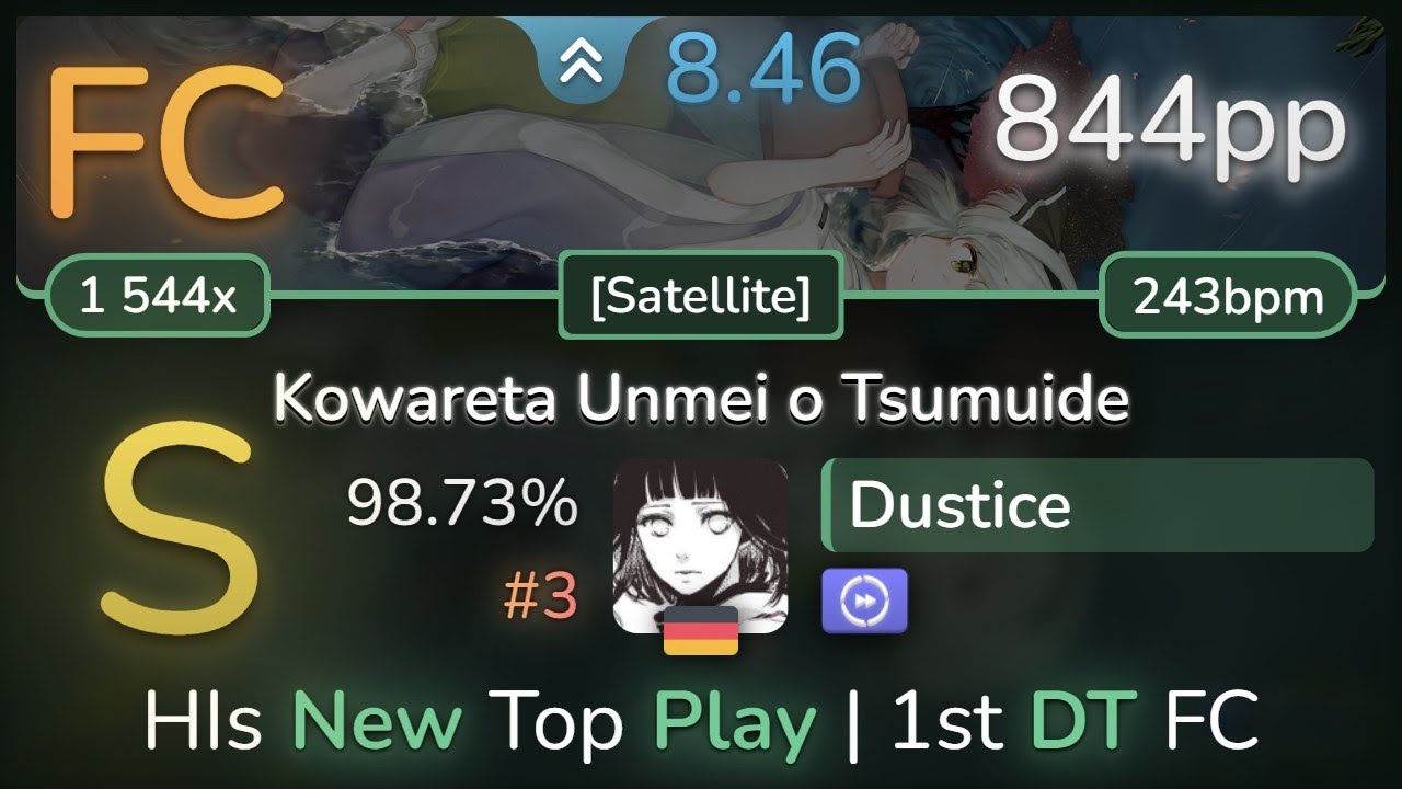Dustice | senya - Kowareta Unmei o Tsumuide [Satellite] +DT 98.73% (#3 ...