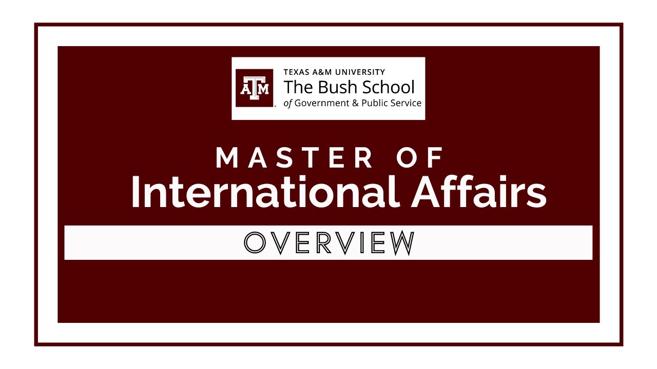 Master of International Affairs Overview Webinar (9/9/2021) - YouTube