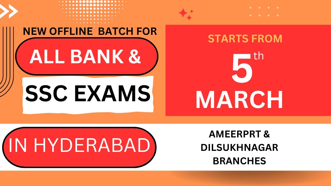 Best Bank and SSC Coaching Center in Hyderabad - Bank PO, Bank Clerk ...