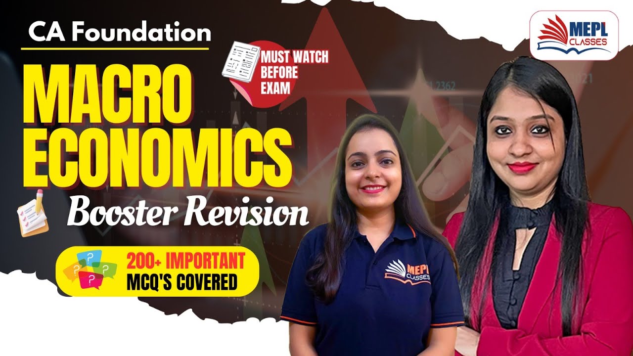 CA Foundation - Macro Economics Booster Revision 🔥200+ MCQ's Covered ...