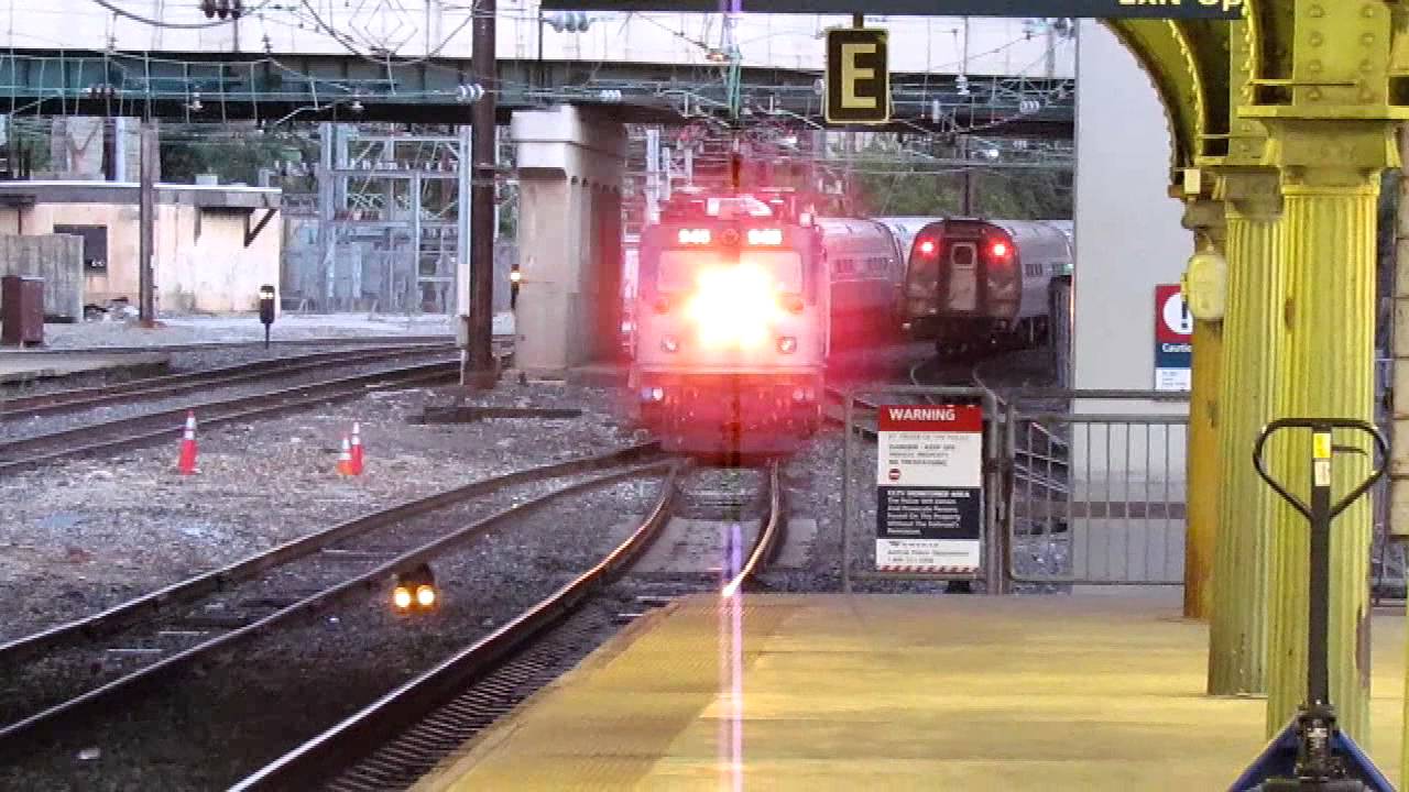 Amtrak Regional Trains 180 and 67 Meet at Baltimore Penn Station - YouTube