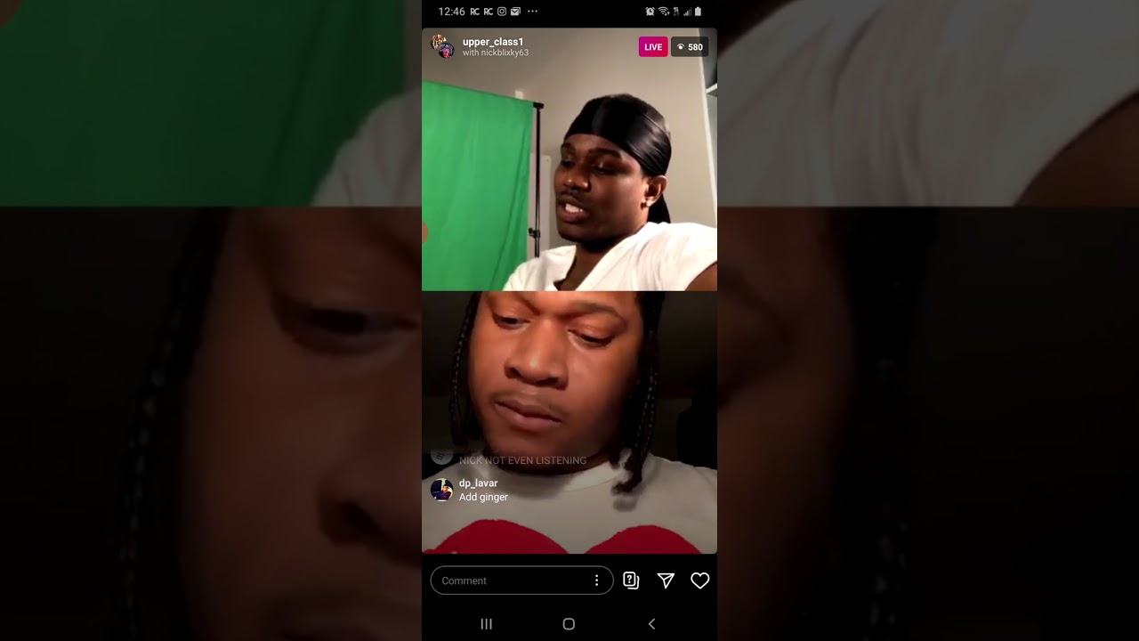 Nick Blixky On IG Live Talking to Upper Class ! - YouTube