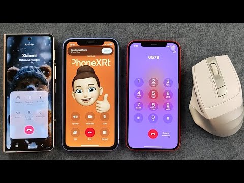 Incoming call with mouse control iPhone12 iPhone16 SamsungZFOLD4 ...