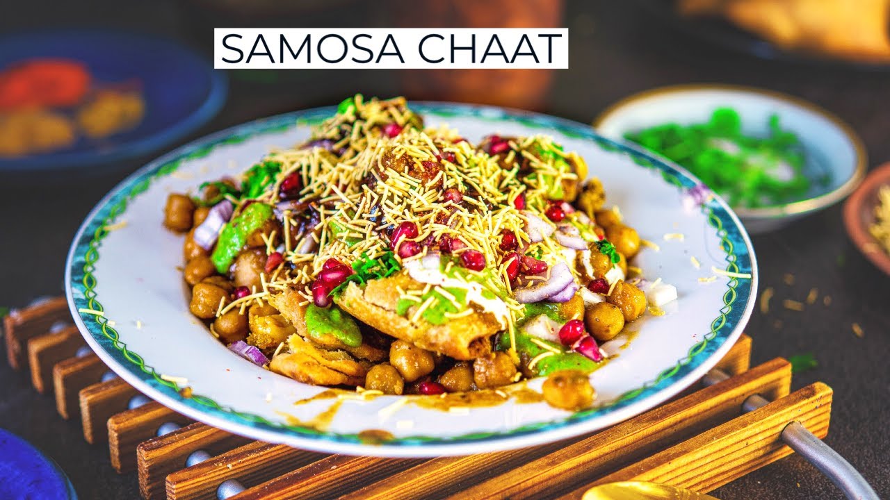 Best Samosa Chaat - Samosa Chole Chat - Punjabi Samosa Chaat at Home ...