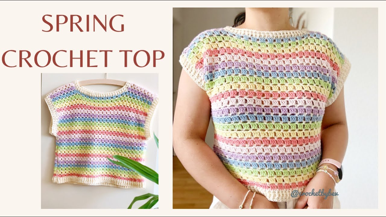 CROCHET SPRING TOP | CROCHETBYBEV - YouTube