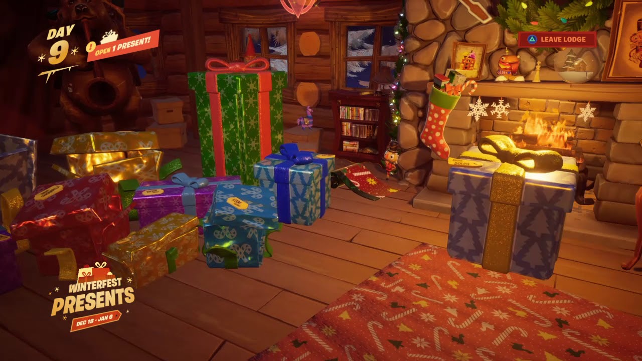 Fortnite open gift - YouTube