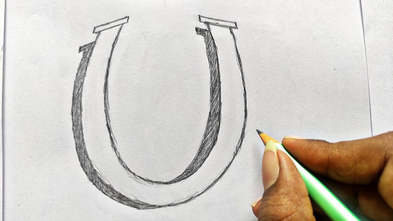 How To Draw | Drawing letter U | 3D letter - YouTube