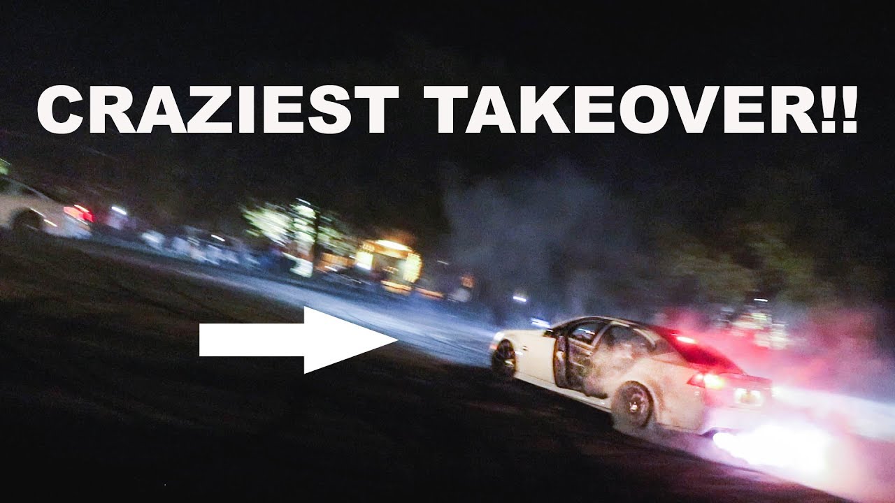 PONTIAC G8 SHOOTING FLAMES!! Crazy takeover! - YouTube