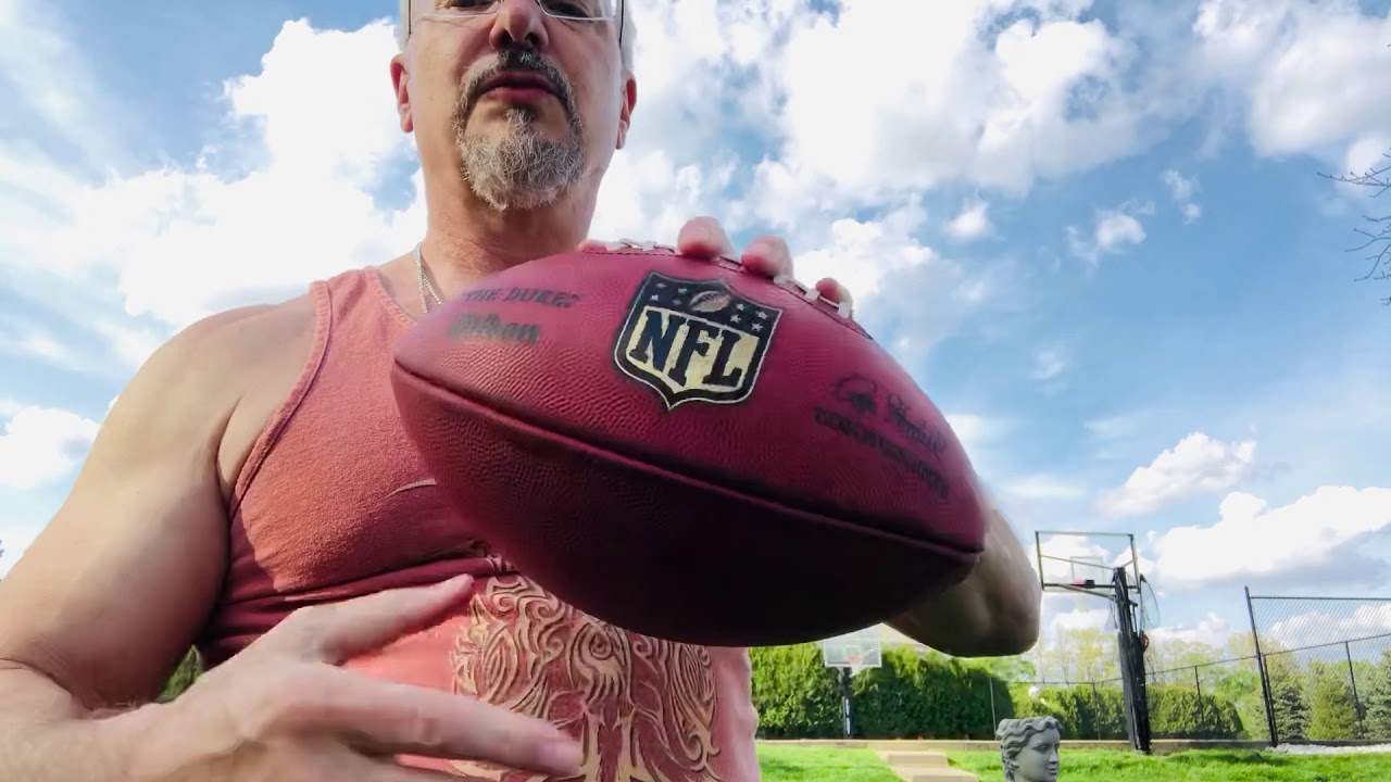 Longest Football Throw into a Basketball Hoop! - YouTube