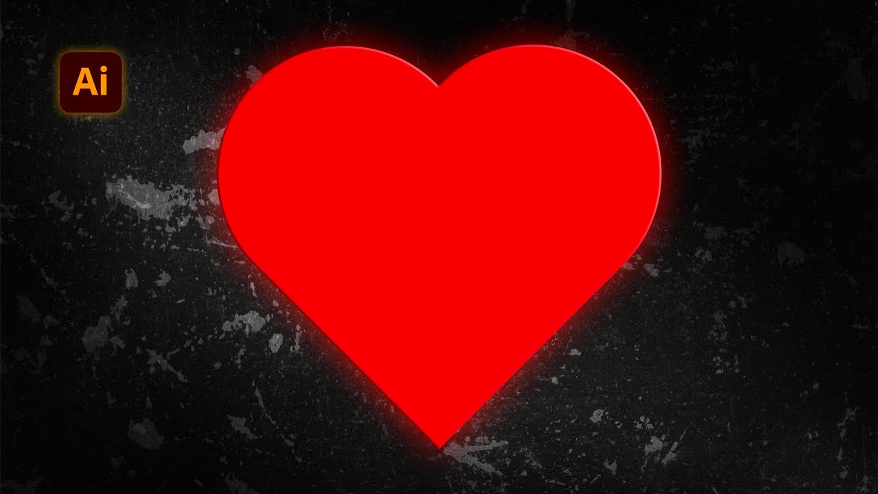 Create a PERFECT Heart Shape in Illustrator in LESS THAN 5 Minutes ...
