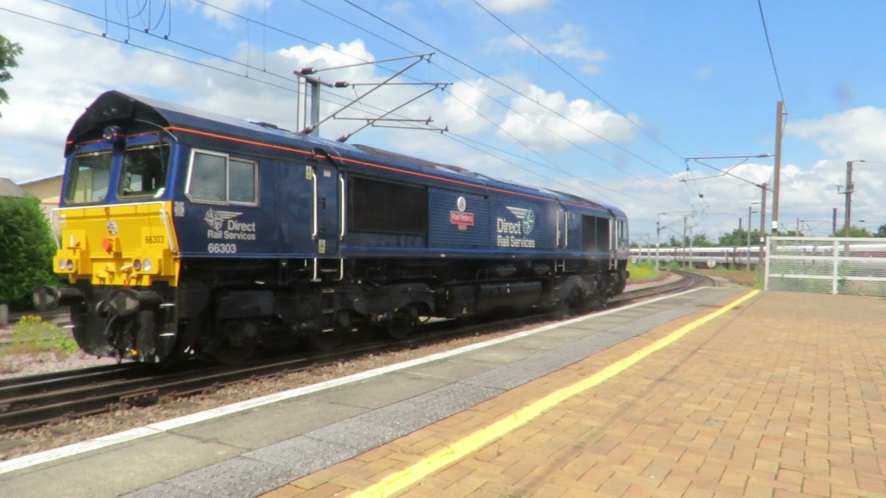 Class 66303 ~ Direct Rail Services ~ Light Engine ~ York ~ 08.07.2021 ...