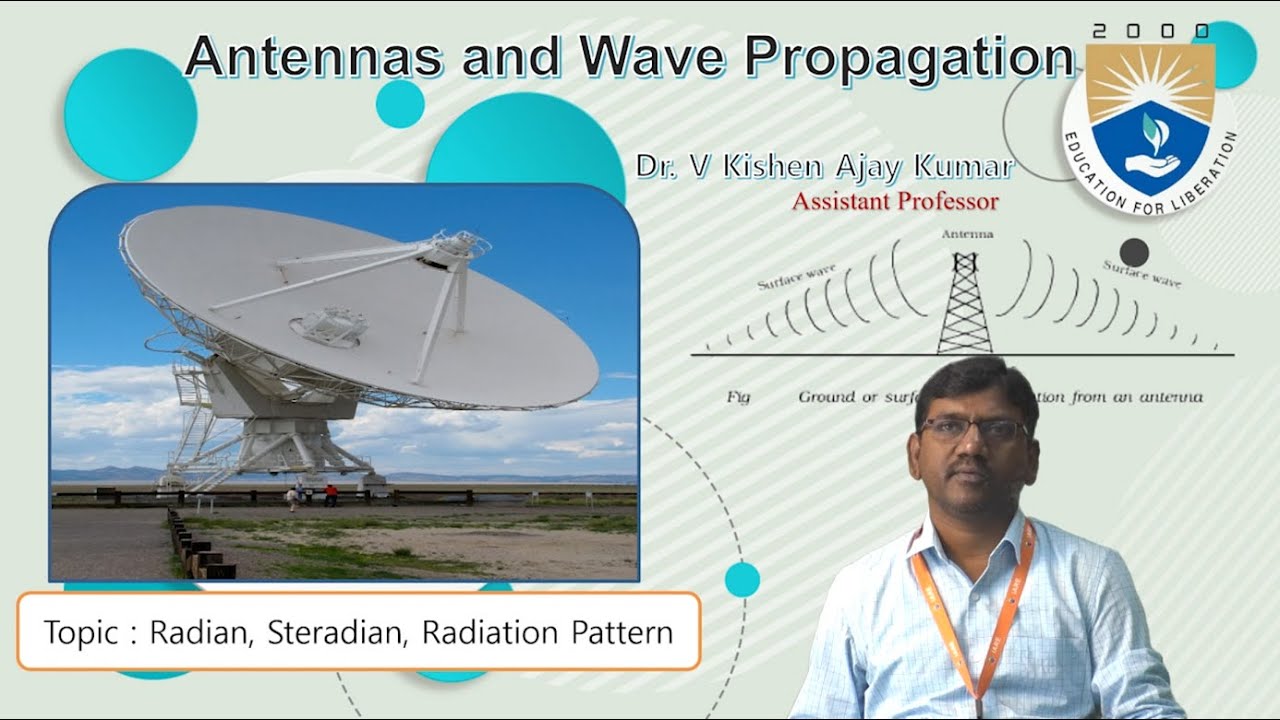 Radian, Steradian, Radiation Pattern by Dr. V Kishen Ajay Kumar - YouTube