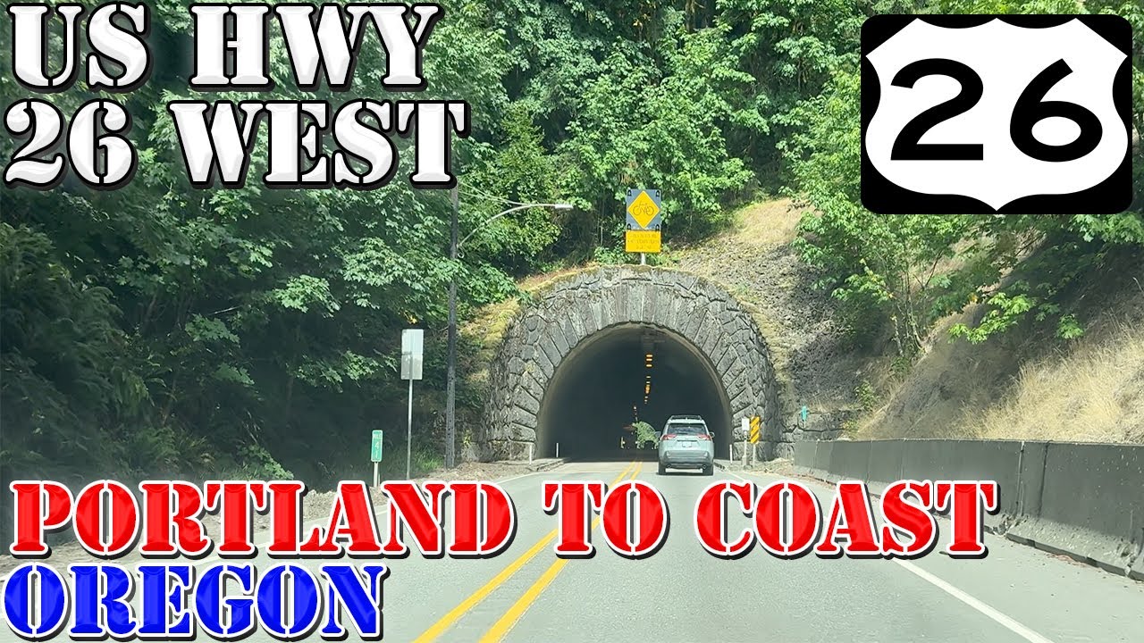 US 26 West - Portland Area to Seaside - Oregon Coast - 4K Highway Drive ...