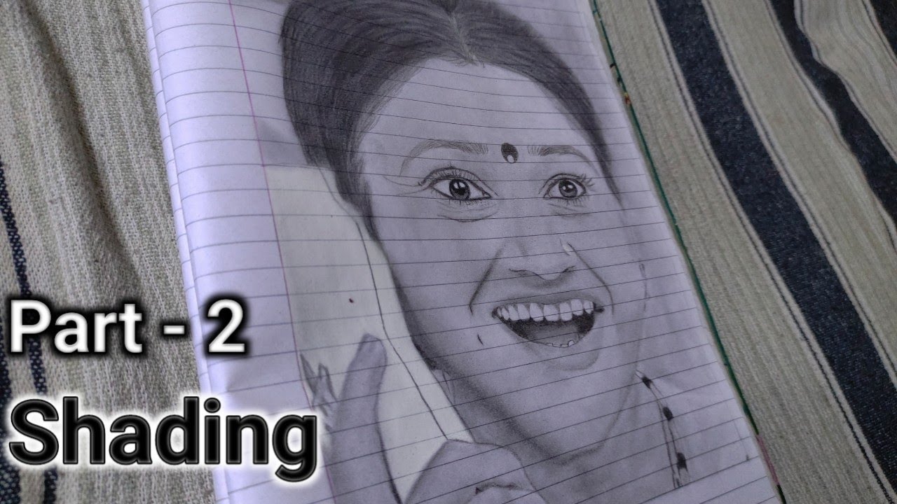 Daya Ben Drawing Tutorial/Tarak Mehta ka ulta chashma drawing ...