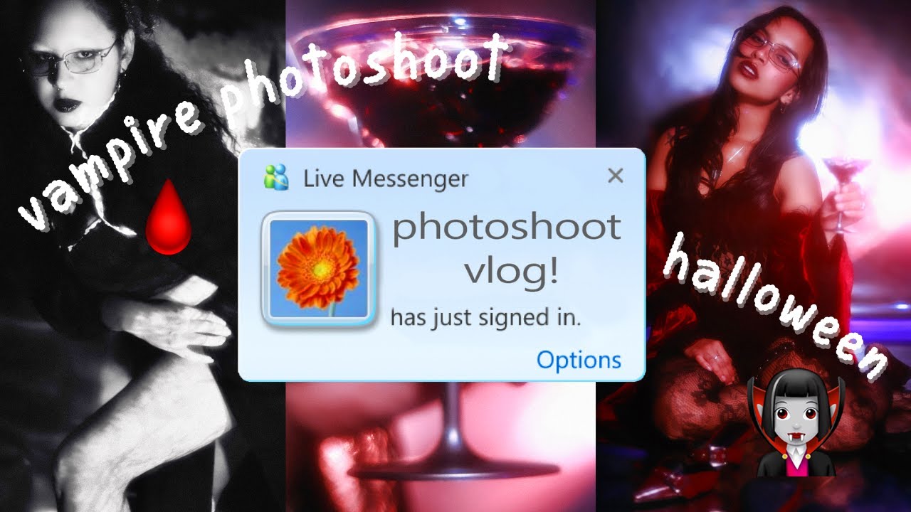 📷 photography vlog ep.8 : halloween photoshoot at home! vampire ...