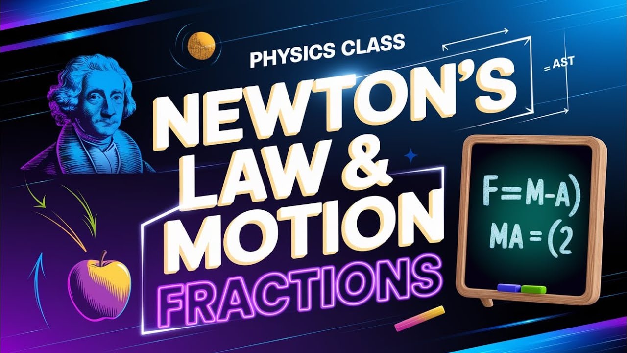 !! NEWTON'S LAW & MOTION FRACTIONS !! CLASS 02 !! PHYSICS CLASS ...