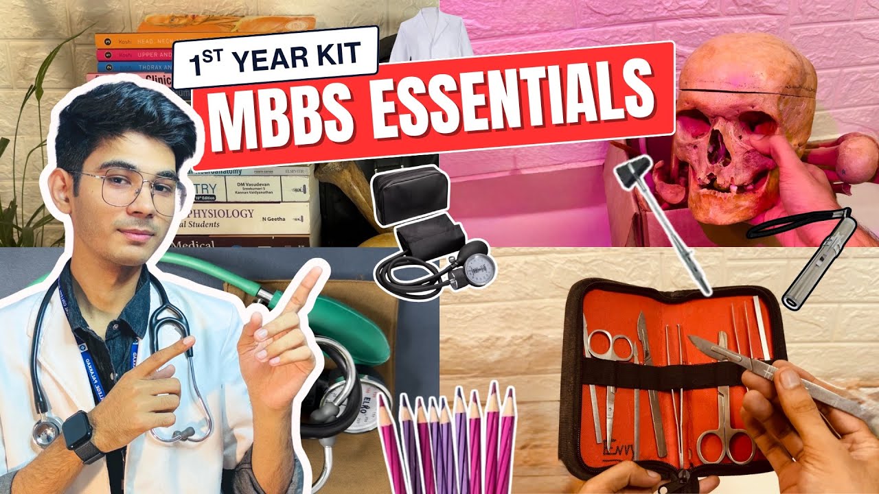 MBBS 1st Year Essentials 🩺🥼 | Books, Kit, Bones Full Guide 📕 - YouTube