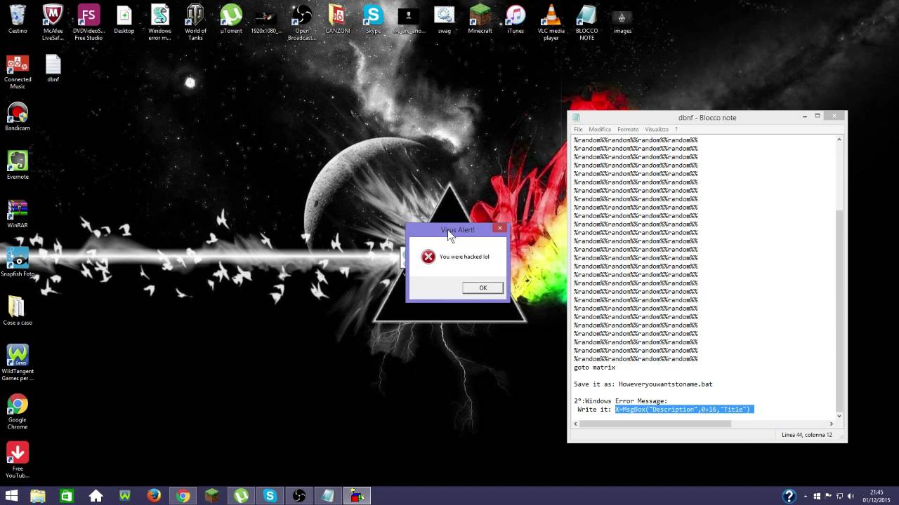 2 easy tricks to impress your friends- CMD and .vbs tricks - YouTube