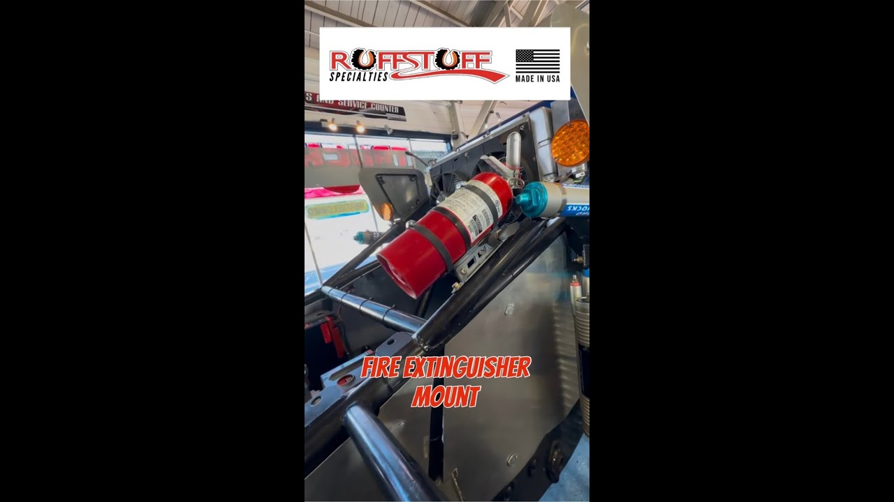 Ruffstuff Specialties Fire Extinguisher Quick Release Mount Install On Weasel Motorsports #713 ...